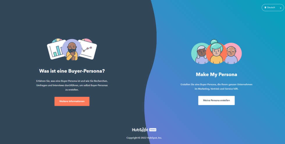 Make my Persona, das Buyer-Persona Tool von Hubspot | Sales Goes Digital
